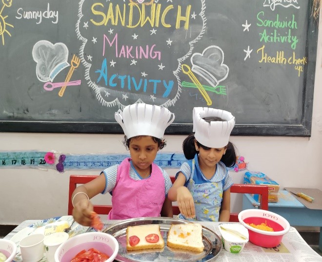REPORT ON UPPER KINDERGARTEN- SANDWICH MAKING ACTIVITY 2025 - TI School